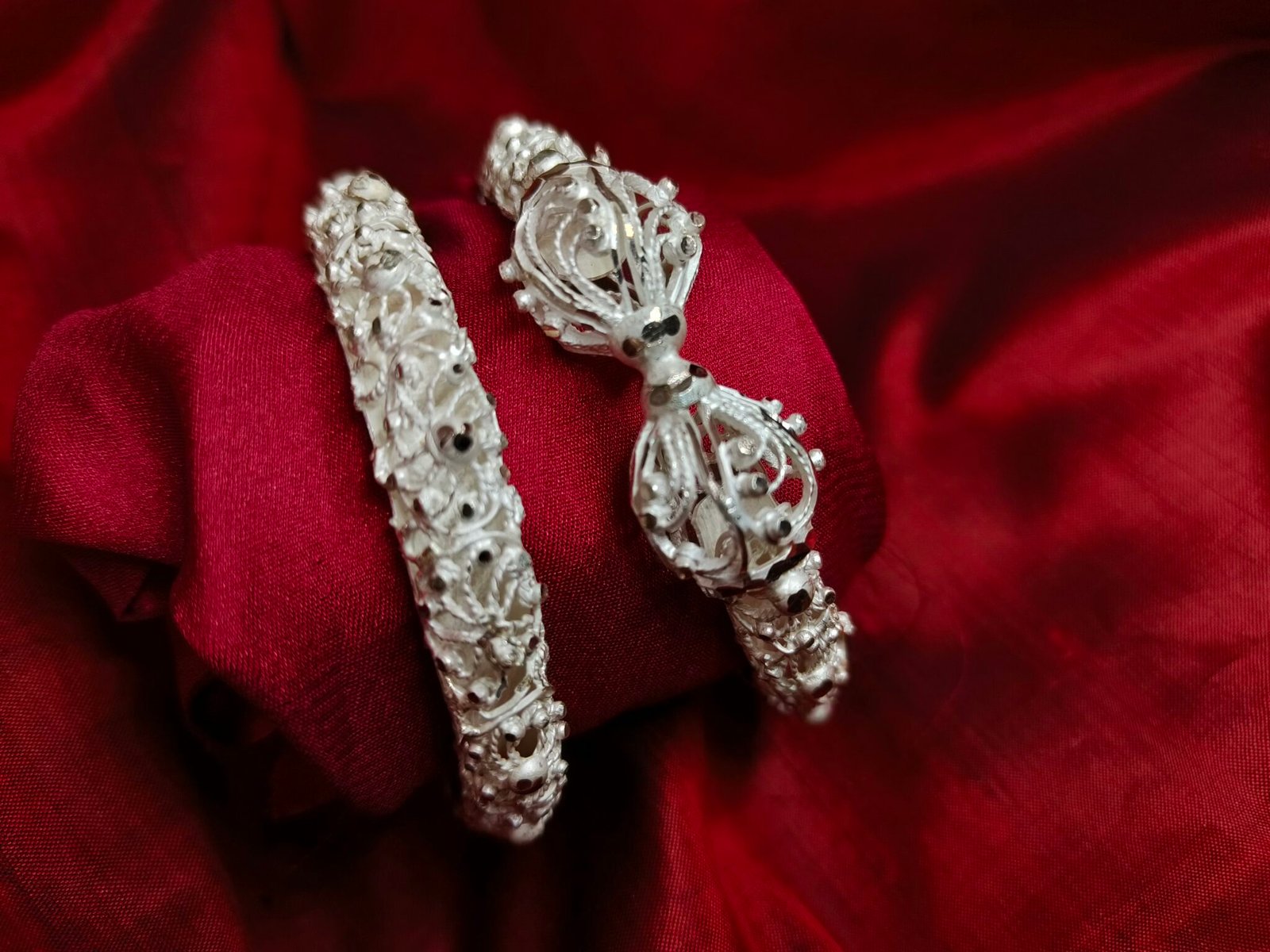 Mohini Bangle / Gorgeous Bangle / Bengali Bala – Gahenaz Silver ...