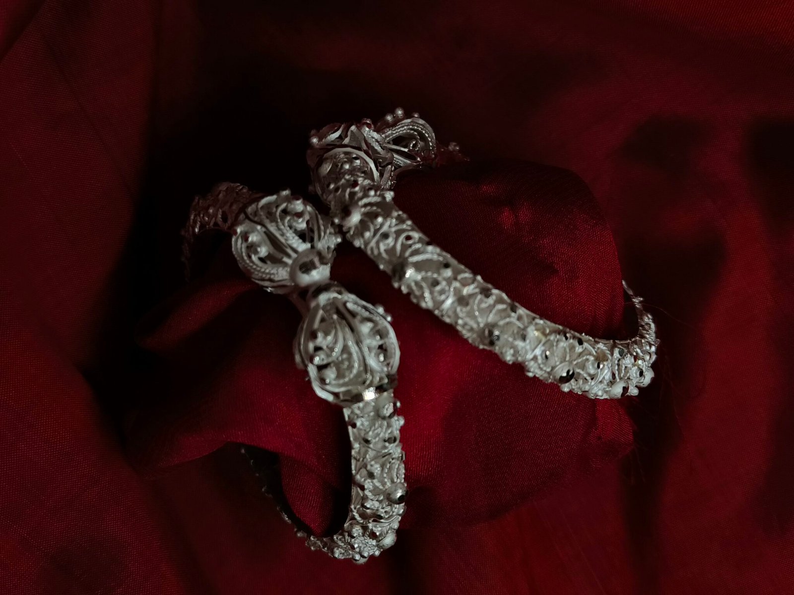 Mohini Bangle / Gorgeous Bangle / Bengali Bala – Gahenaz Silver ...