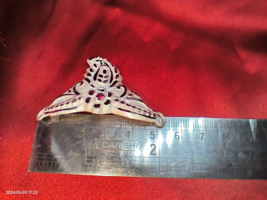 2 Inch Traditional Silver Mukut/Crown For 3-4size Deity/Idol / Dev-Devi ...