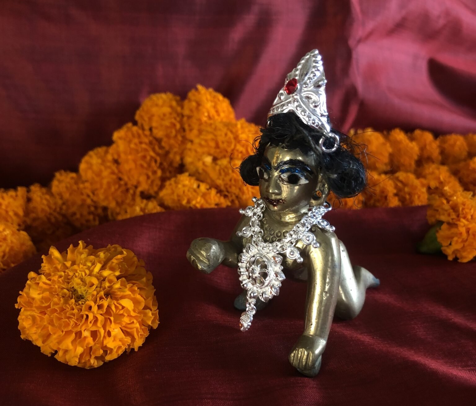 1 Inch Mukut / Crown For 0-2size Dev / Devi / God / Idols - Gahenaz ...