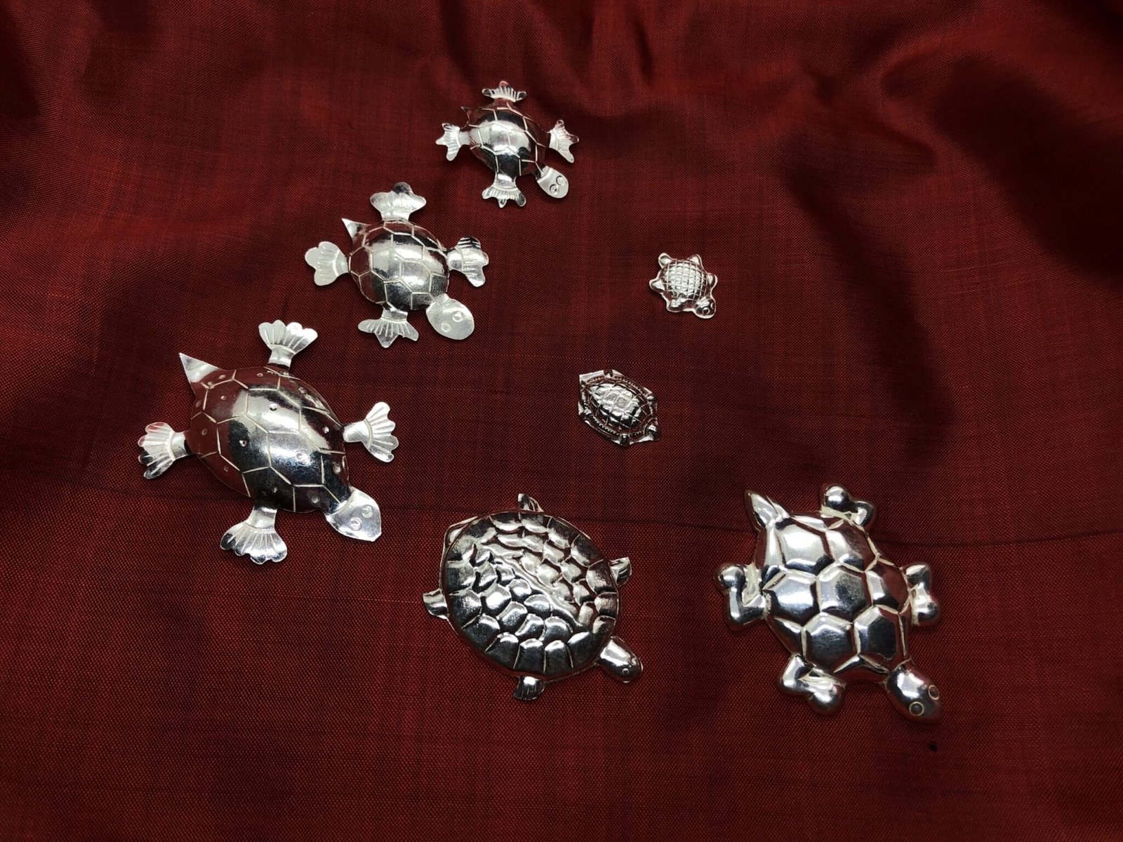 Gahenaz Silver Tortoise (Turtle) For Home Temple, Divine God Idol For ...