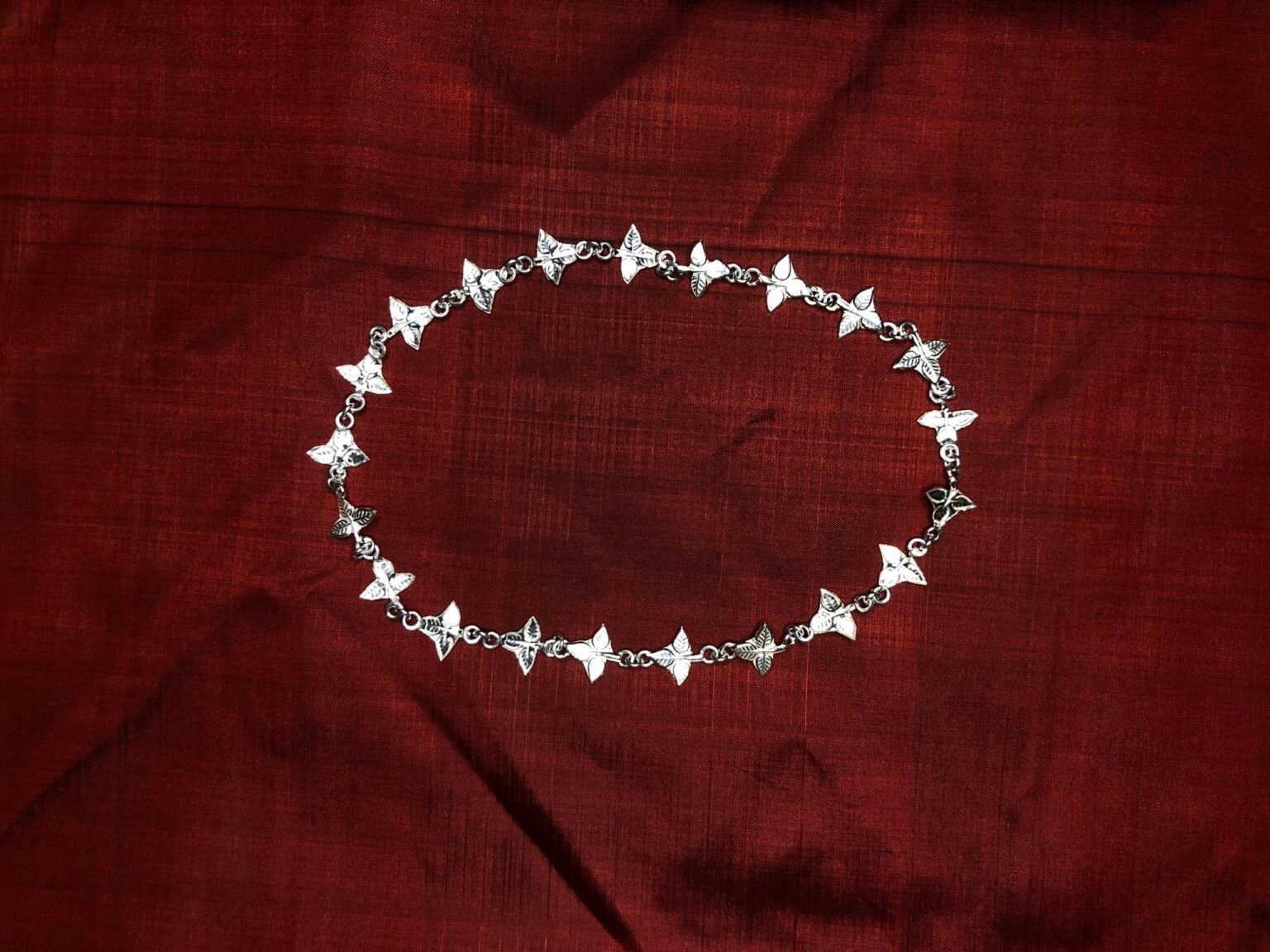 Adjustable Pure Silver Bel Patra /Belpata /Bilva Leaves / Pathram ...