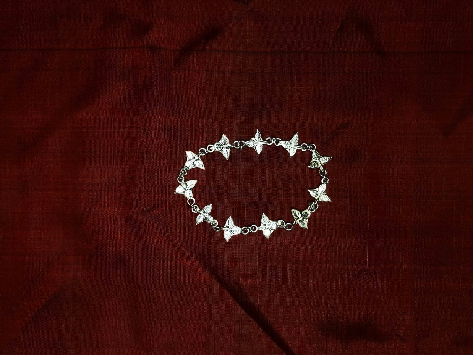 Adjustable Pure Silver Bel Patra /Belpata /Bilva Leaves / Pathram ...