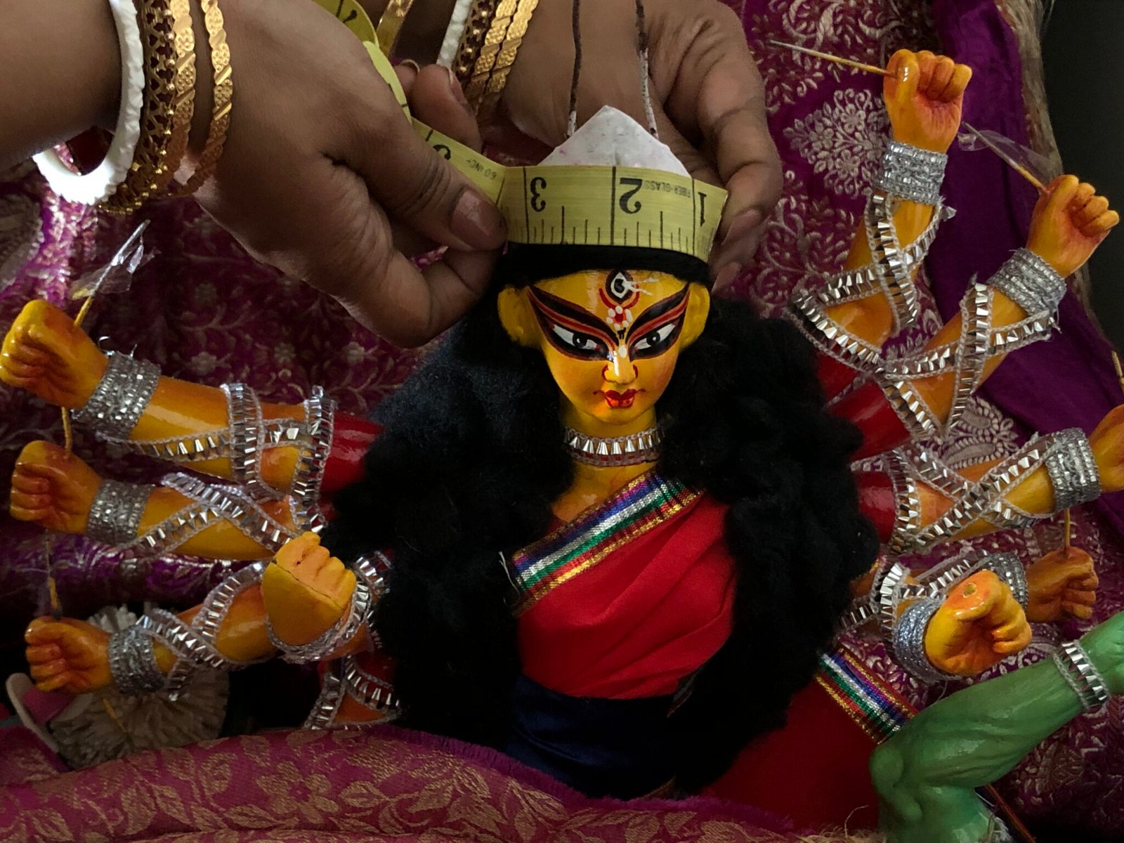 4-inch Traditional Silver Mukut/Crown For Deity/Idol / Dev-Devi/ Bride ...