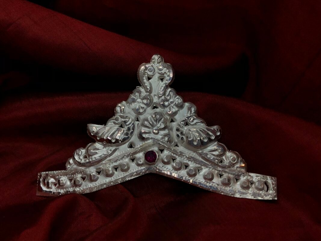 4 inch Traditional Silver Mukut/Crown for 3-4size Deity/Idol / Dev-Devi ...
