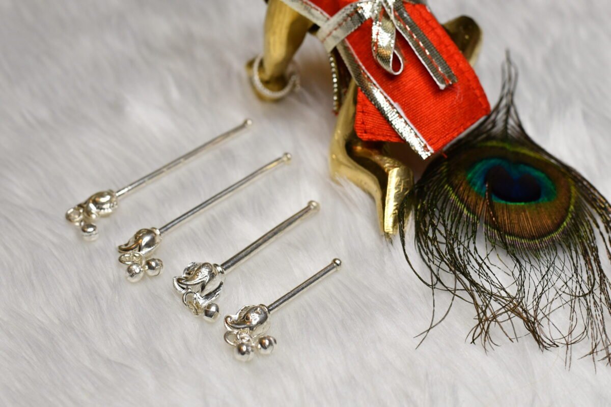 Gahenaz Silver Flute / Bashi For Laddu Gopal / Krishna / Kanha ...