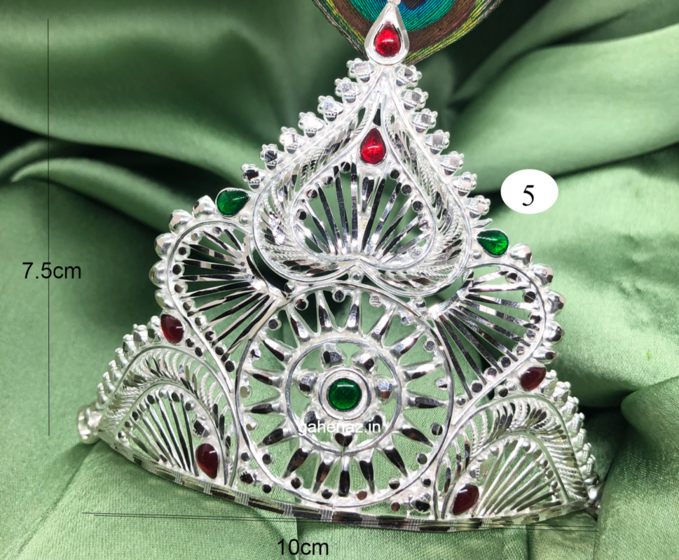 Silver Fancy Mukut Different size Different DEsign - Gahenaz Silver ...
