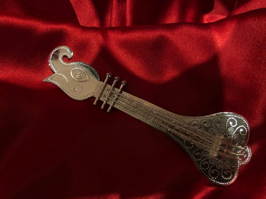 Gahenaz Silver Sitar/Bina/Vina For Saraswati
